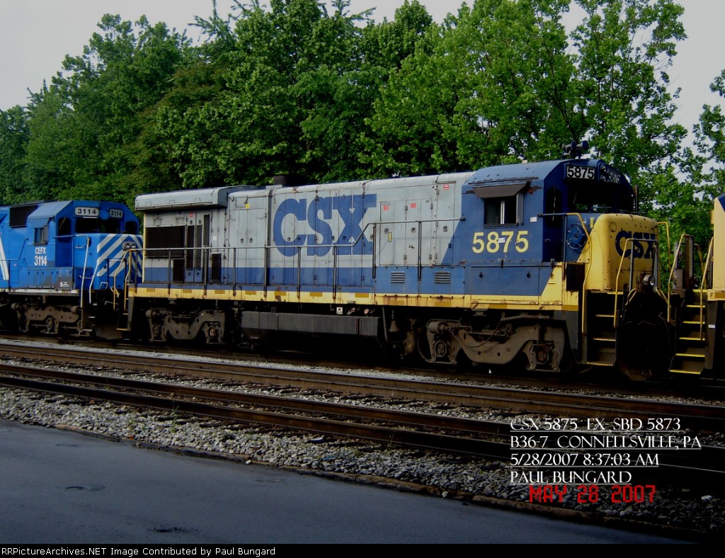 CSX 5875 Ex- SBD 5873 B36-7 May 28, 2007